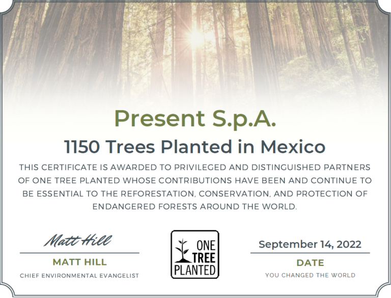 NEWS Present pianta un albero per ogni dipendente - Present